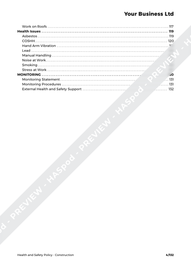 Construction Health and Safety Policy Template - HASpod