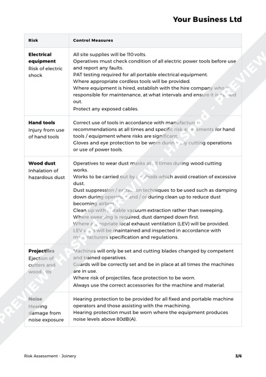 Joinery Risk Assessment Template Haspod - vrogue.co Joinery Risk Assessment Template Haspod - vrogue.co