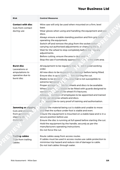 Band Saw Risk Assessment Template Band Saw Risk Assessment Template